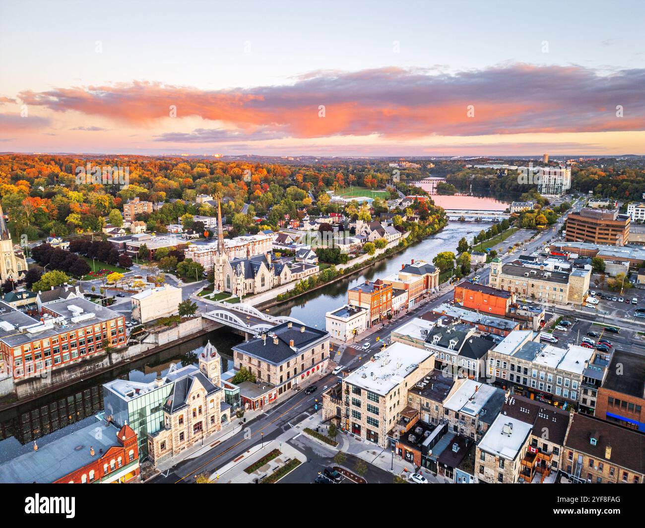 Aerial view tower overlooking river hi-res stock photography and images ...