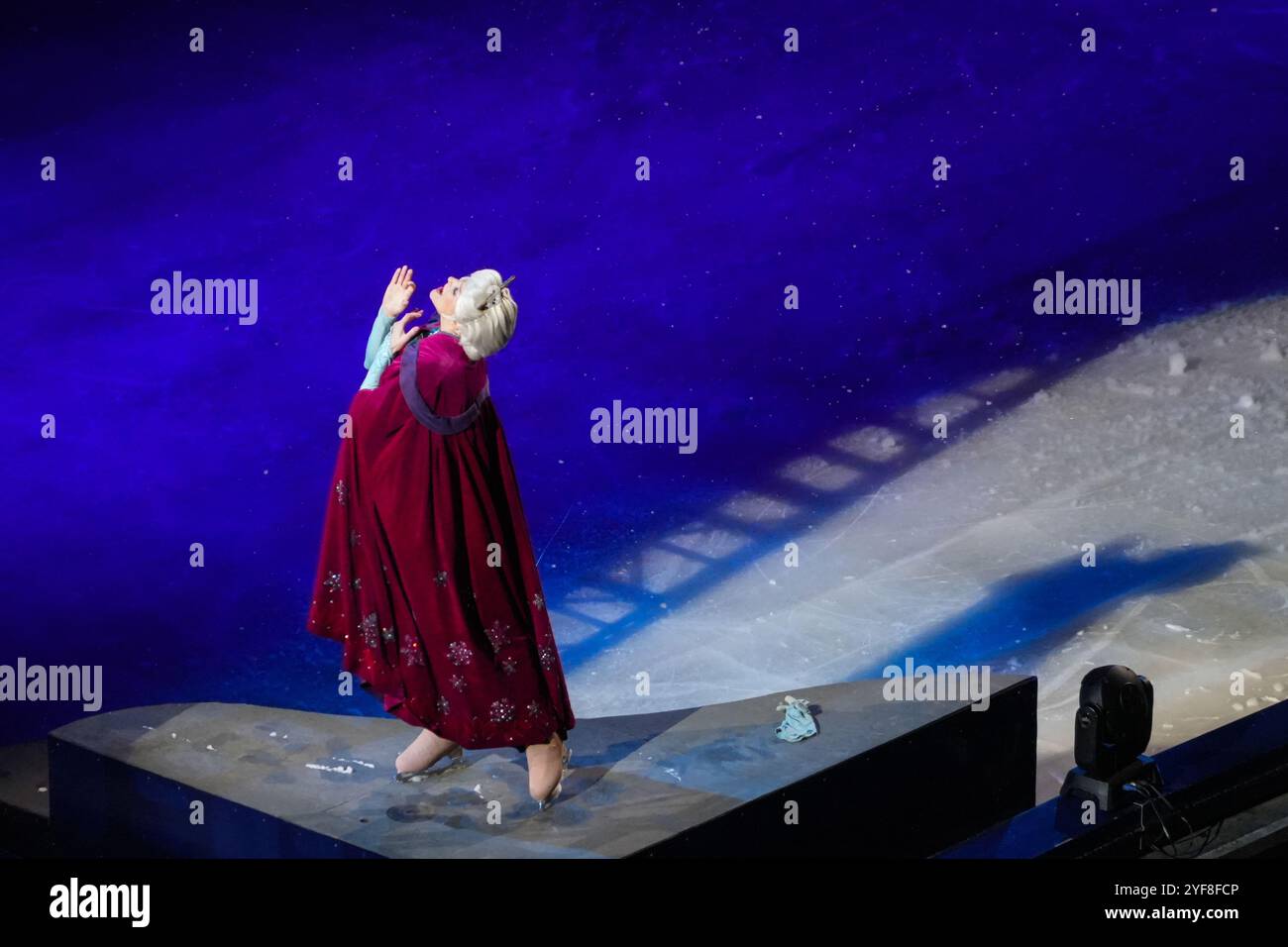 An ice dancer performs the classic Disney story "Beauty and the Beast ...