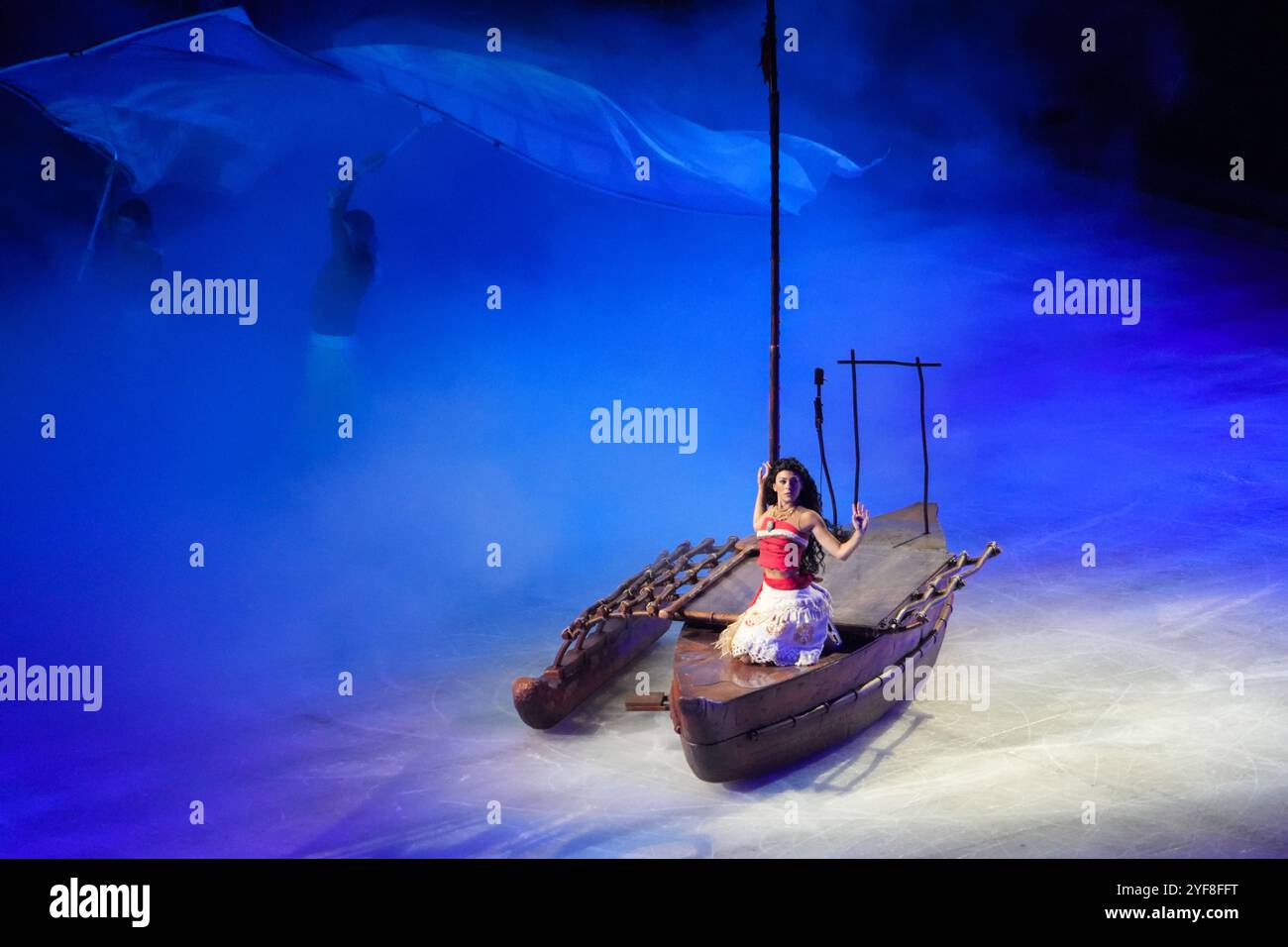 An ice dancer performs the classic Disney story "Ocean Romance ...