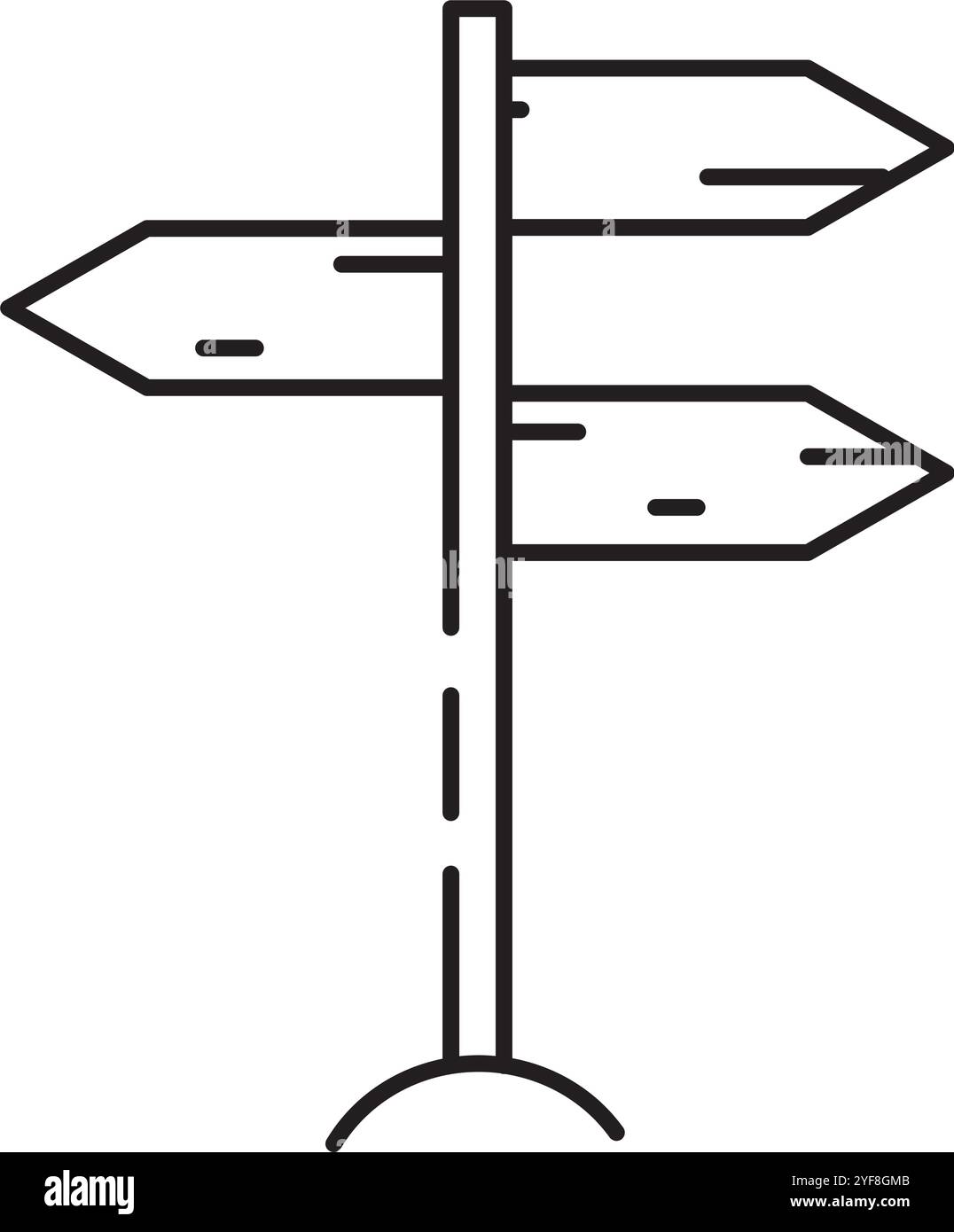 road sign post Stock Vector Image & Art - Alamy