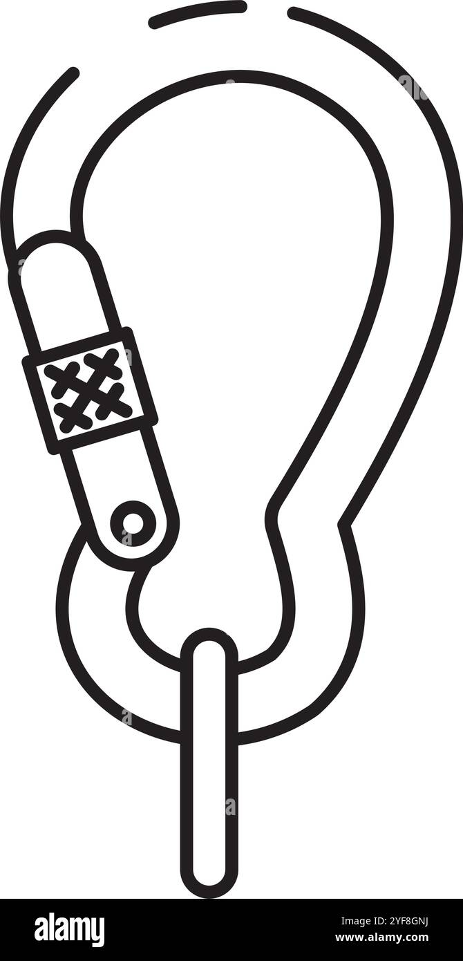 Climbing equipment gear Black and White Stock Photos & Images - Alamy