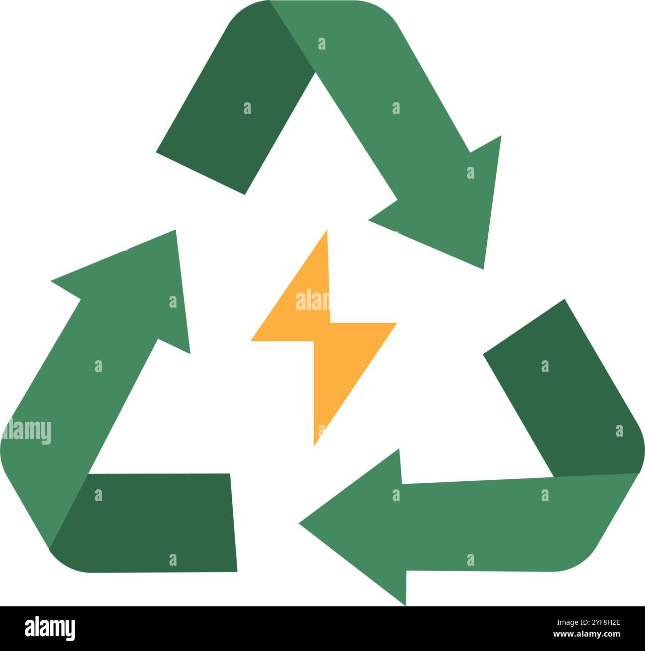 renewable energy with recycle arrows Stock Vector Image & Art - Alamy
