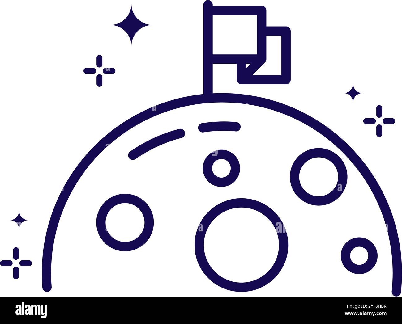 Moon and minimalism Stock Vector Images - Alamy