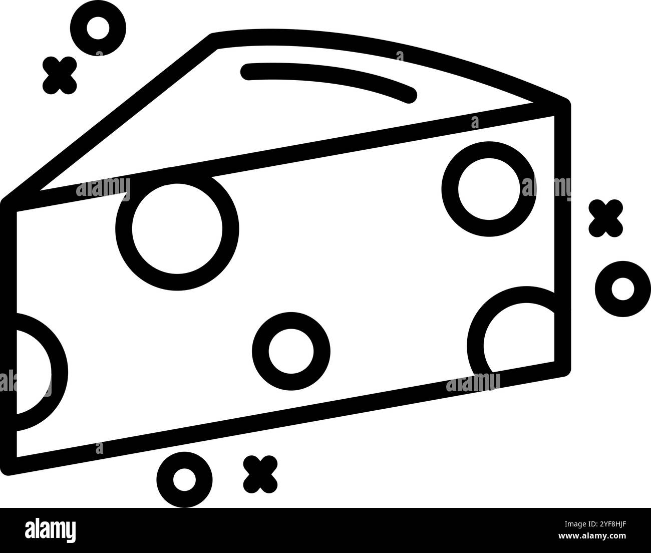 cheese minimalist food icon Stock Vector Image & Art - Alamy