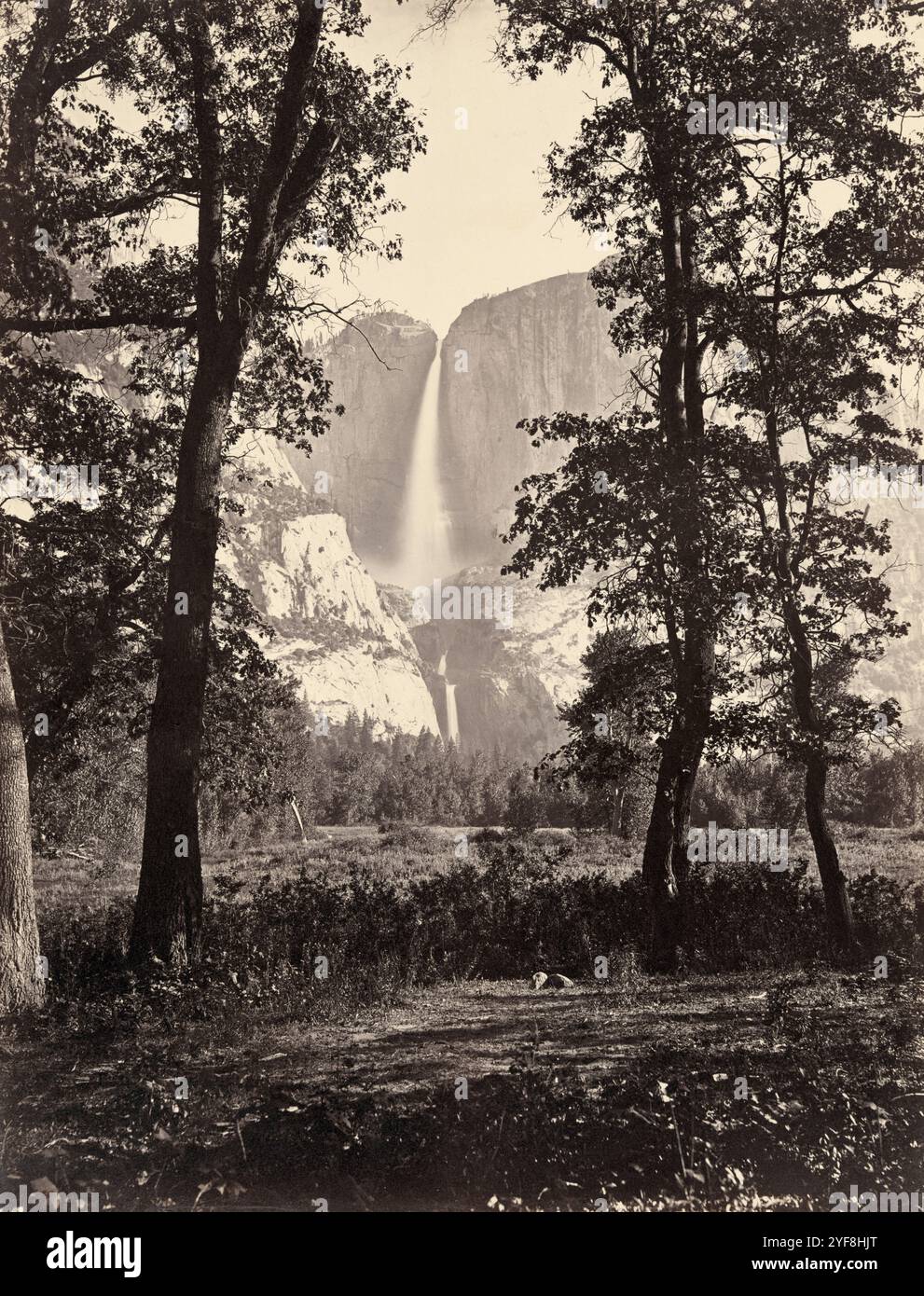Yosemite Falls; Yosemite photographed by Carleton Watkins in 1865 He ...