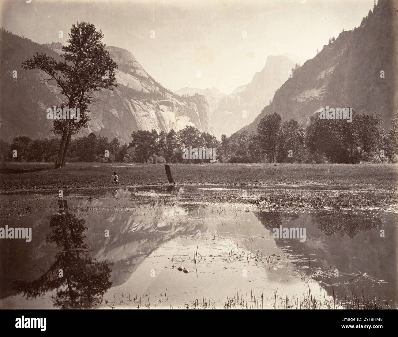 The Domes; Yosemite photographed by Carleton Watkins in 1872. He was a ...