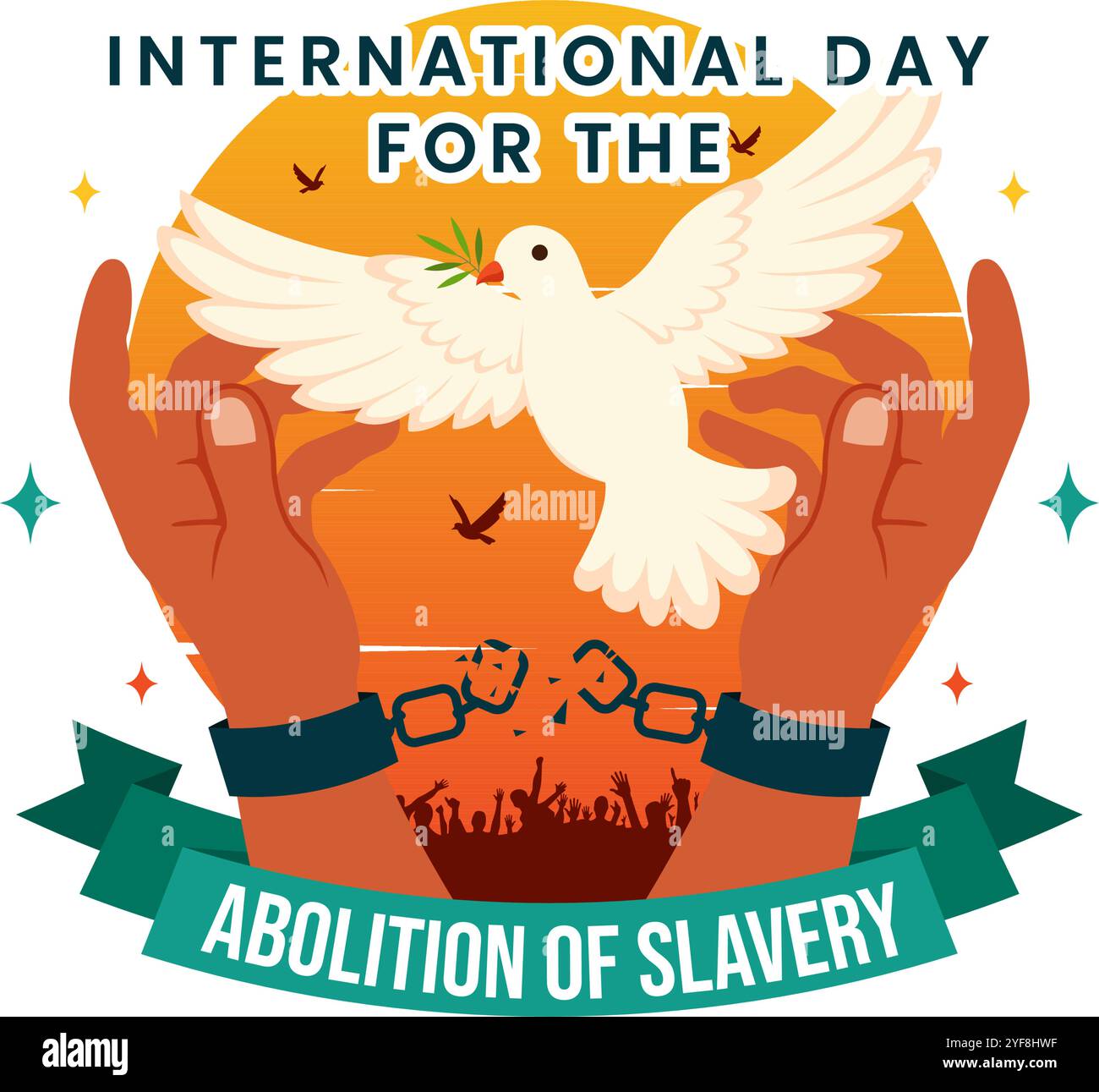 International Day for the Abolition of Slavery Vector Illustration on ...