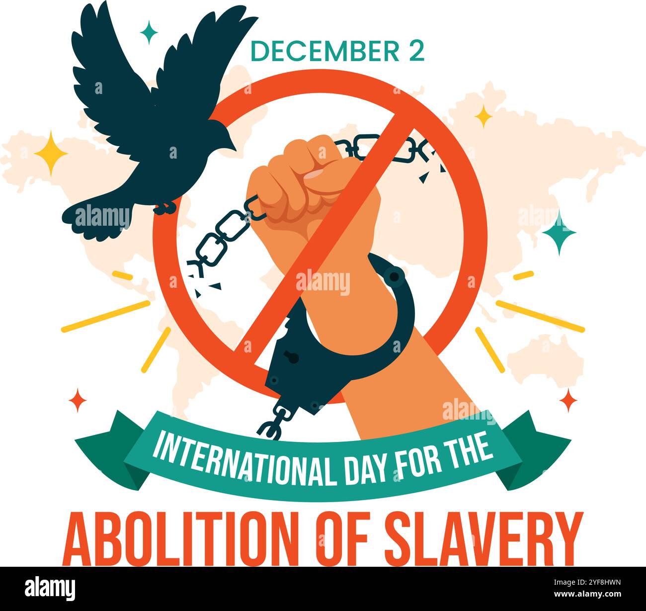 International Day for the Abolition of Slavery Vector Illustration on ...