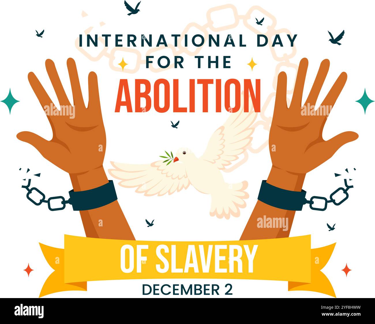 International Day for the Abolition of Slavery Vector Illustration on ...