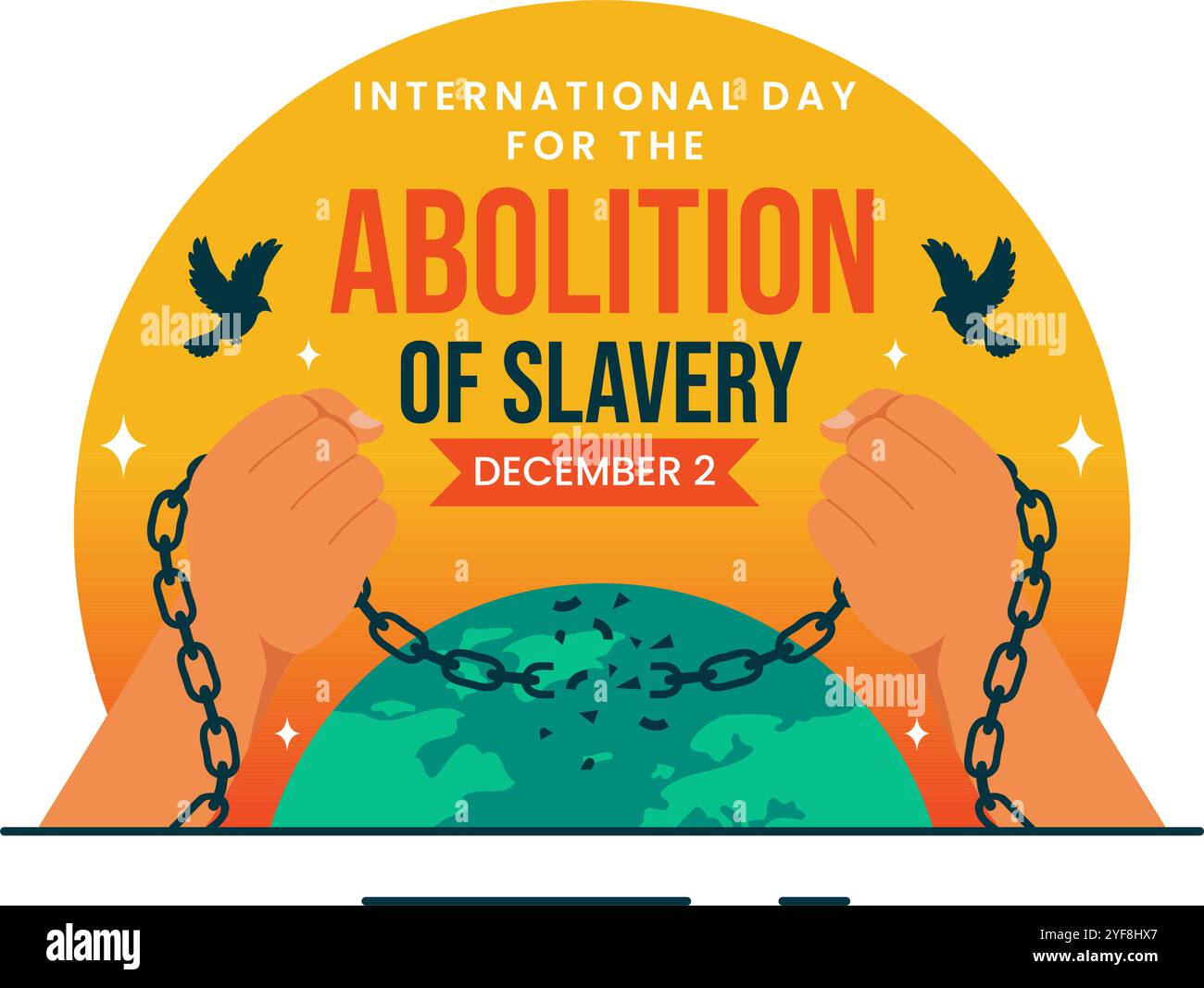 International Day for the Abolition of Slavery Vector Illustration on ...