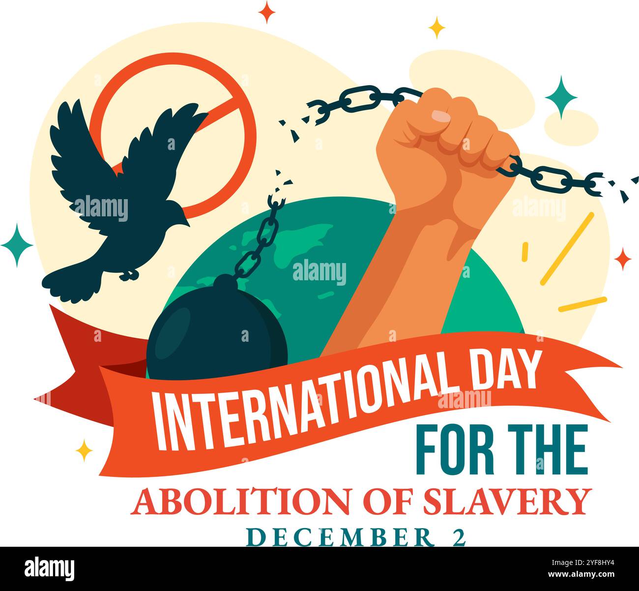 International Day for the Abolition of Slavery Vector Illustration on ...