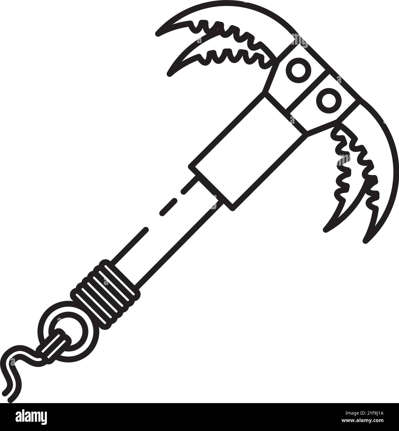 Mountaineering ice ax on Stock Vector Images - Alamy