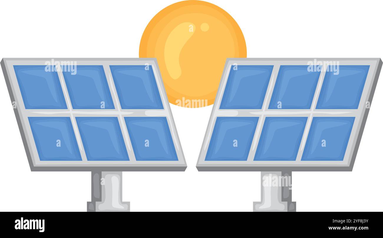 solar panel eco sustainability Stock Vector Image & Art - Alamy