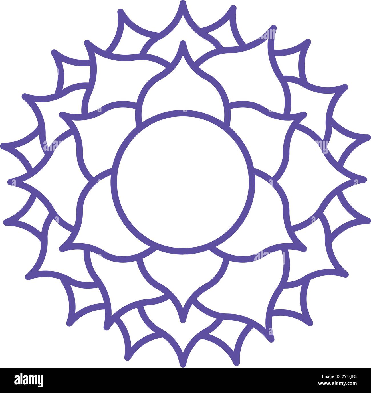 crown chakra sahasrara icon Stock Vector Image & Art - Alamy