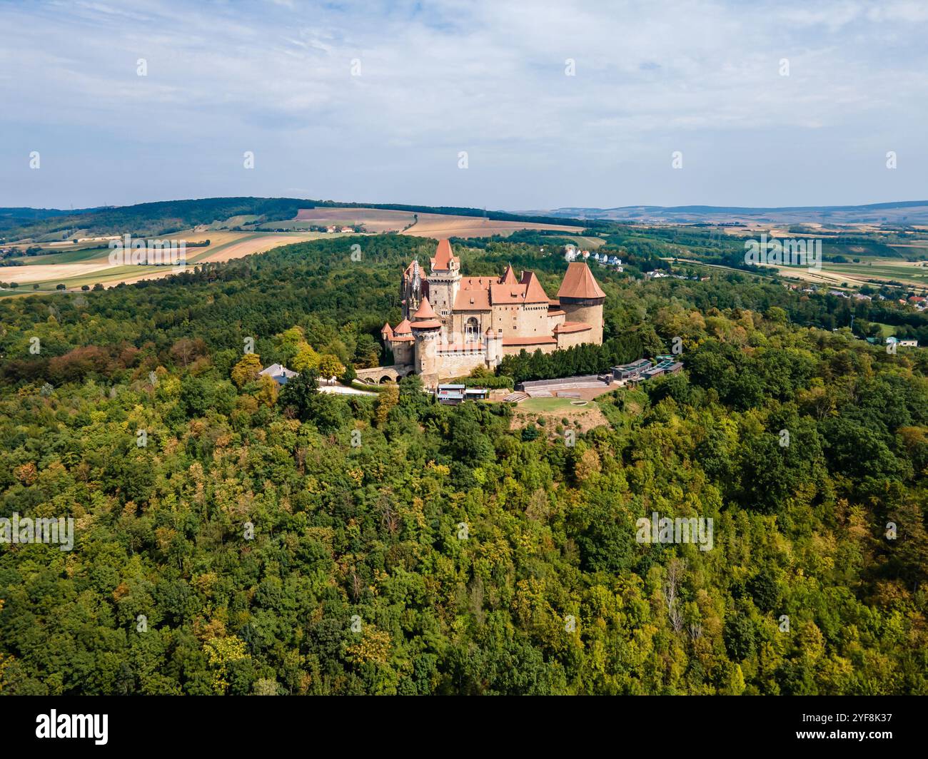 Aerial view kreuzenstein castle medieval hi-res stock photography and ...