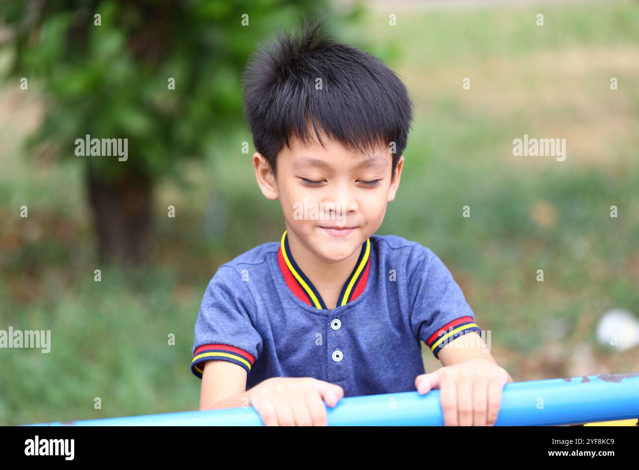 Boy plays on equipment hi-res stock photography and images - Alamy