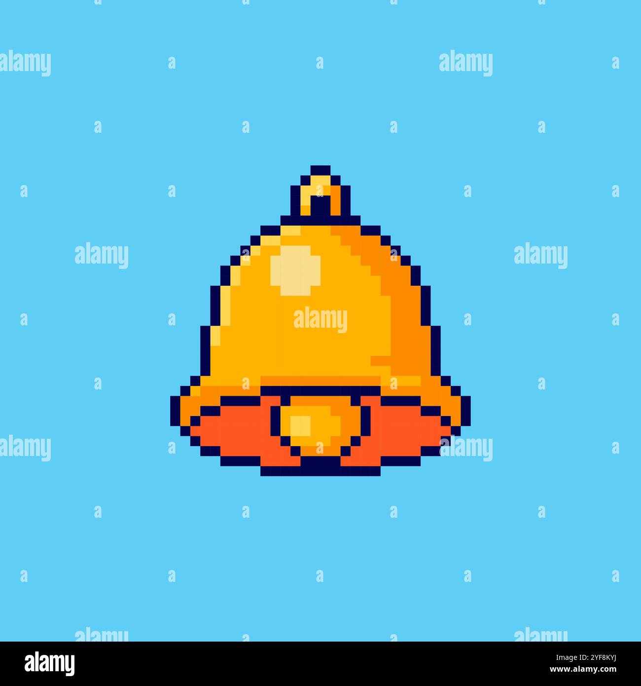 Pixel art Bell game asset design Stock Vector Image & Art - Alamy