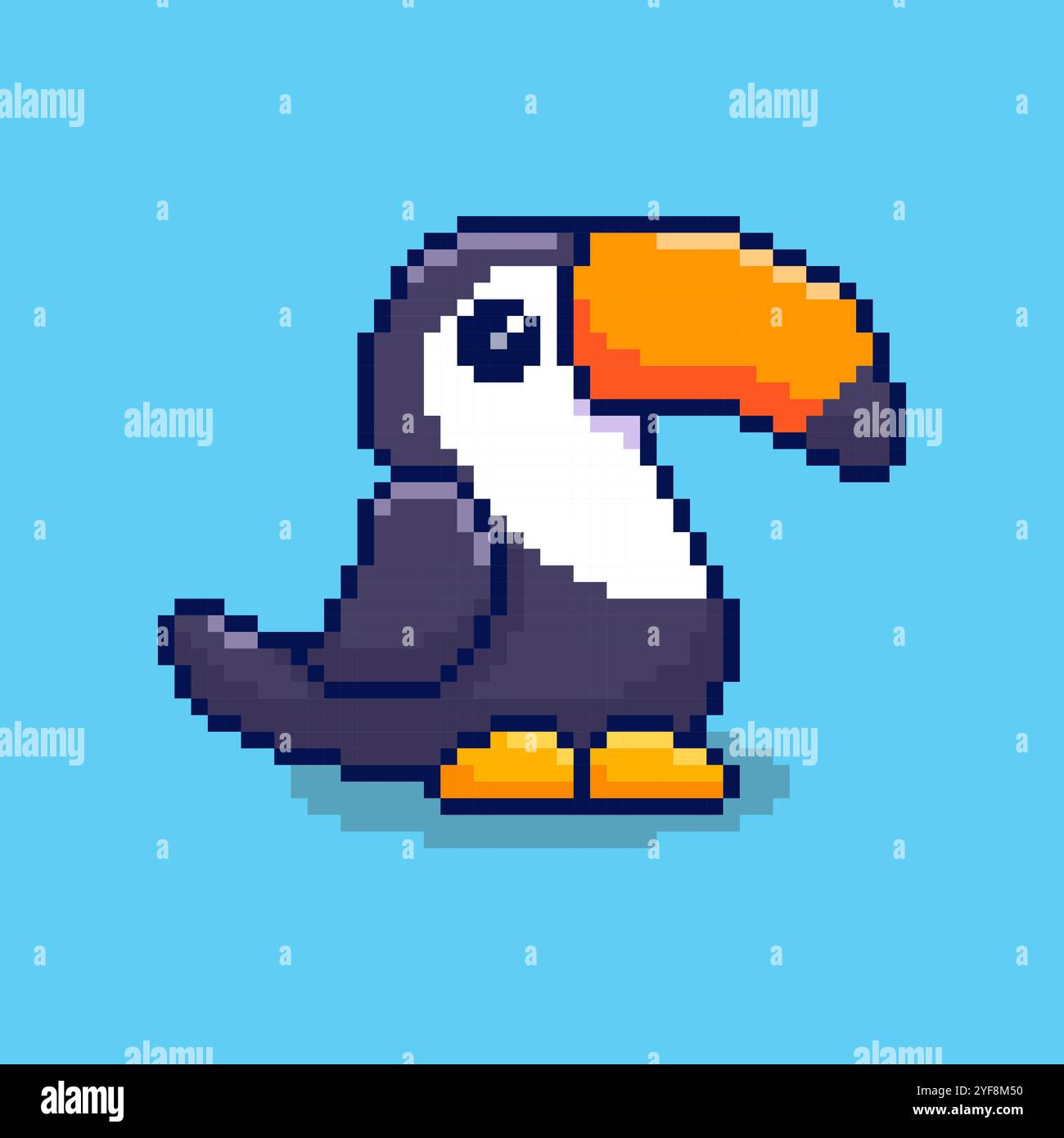 Pixel art Toucan game asset design Stock Vector Image & Art - Alamy
