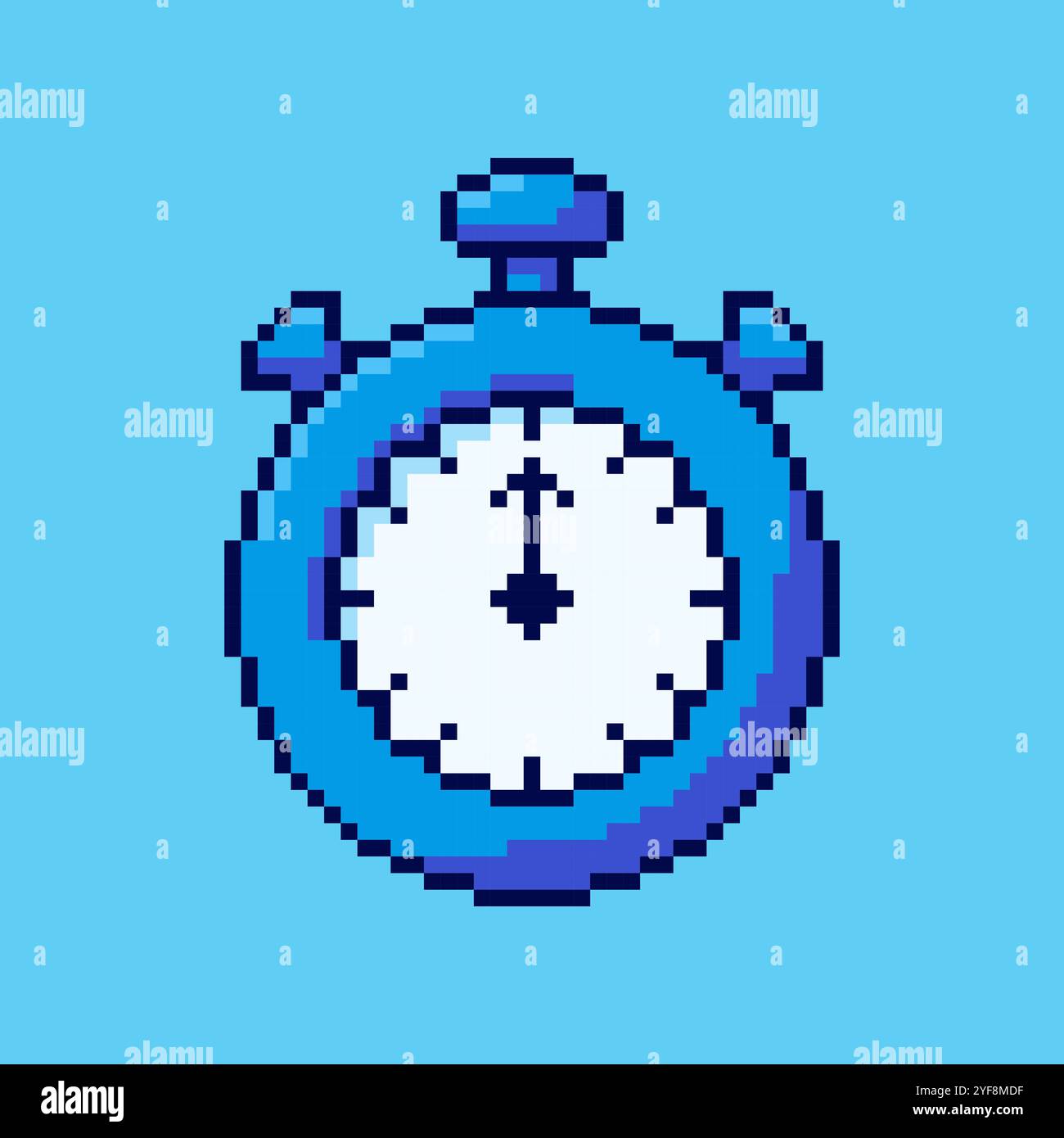 Pixel art Stopwatch game asset design Stock Vector Image & Art - Alamy
