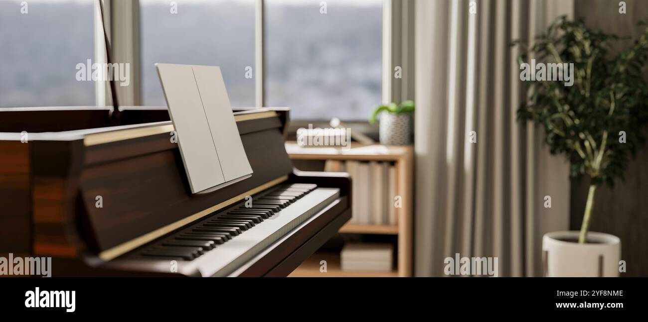 Grand piano side view hi-res stock photography and images - Alamy