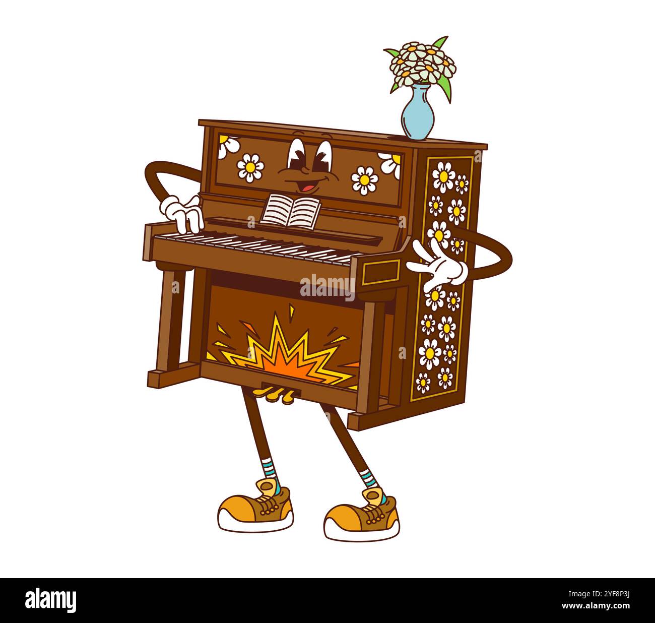 Kids playing the piano Cut Out Stock Images & Pictures - Alamy