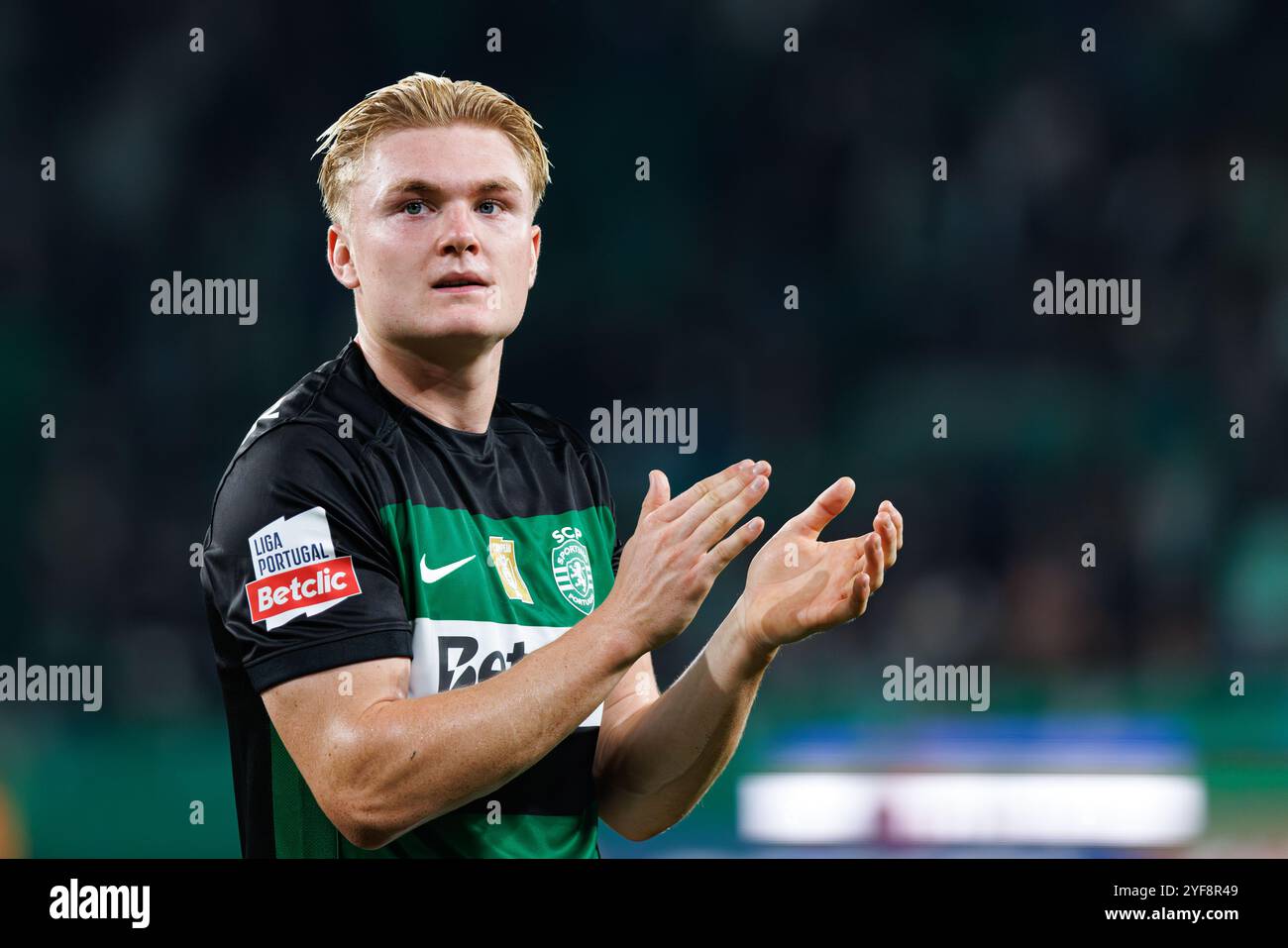 Lisbon, Portugal. 01st Nov, 2024. Conrad Harder (Sporting CP) seen in ...