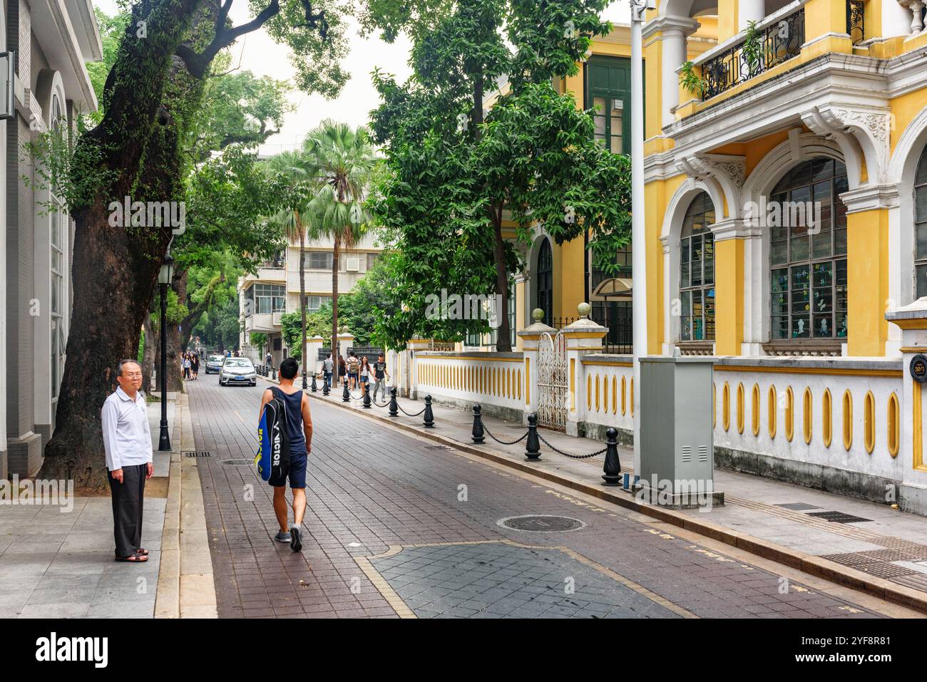 Buildings of colonial architecture on Shamian Island, Guangzhou Stock ...
