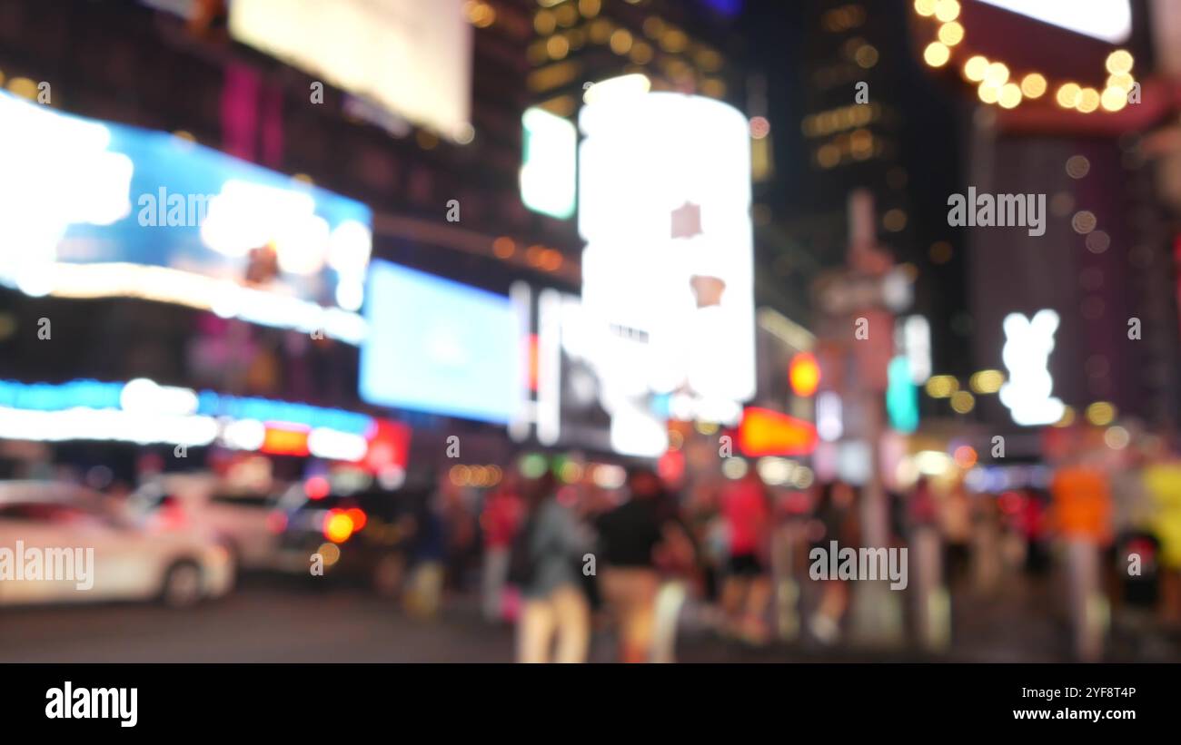New York City Times Square, Manhattan Midtown Broadway street, USA ...