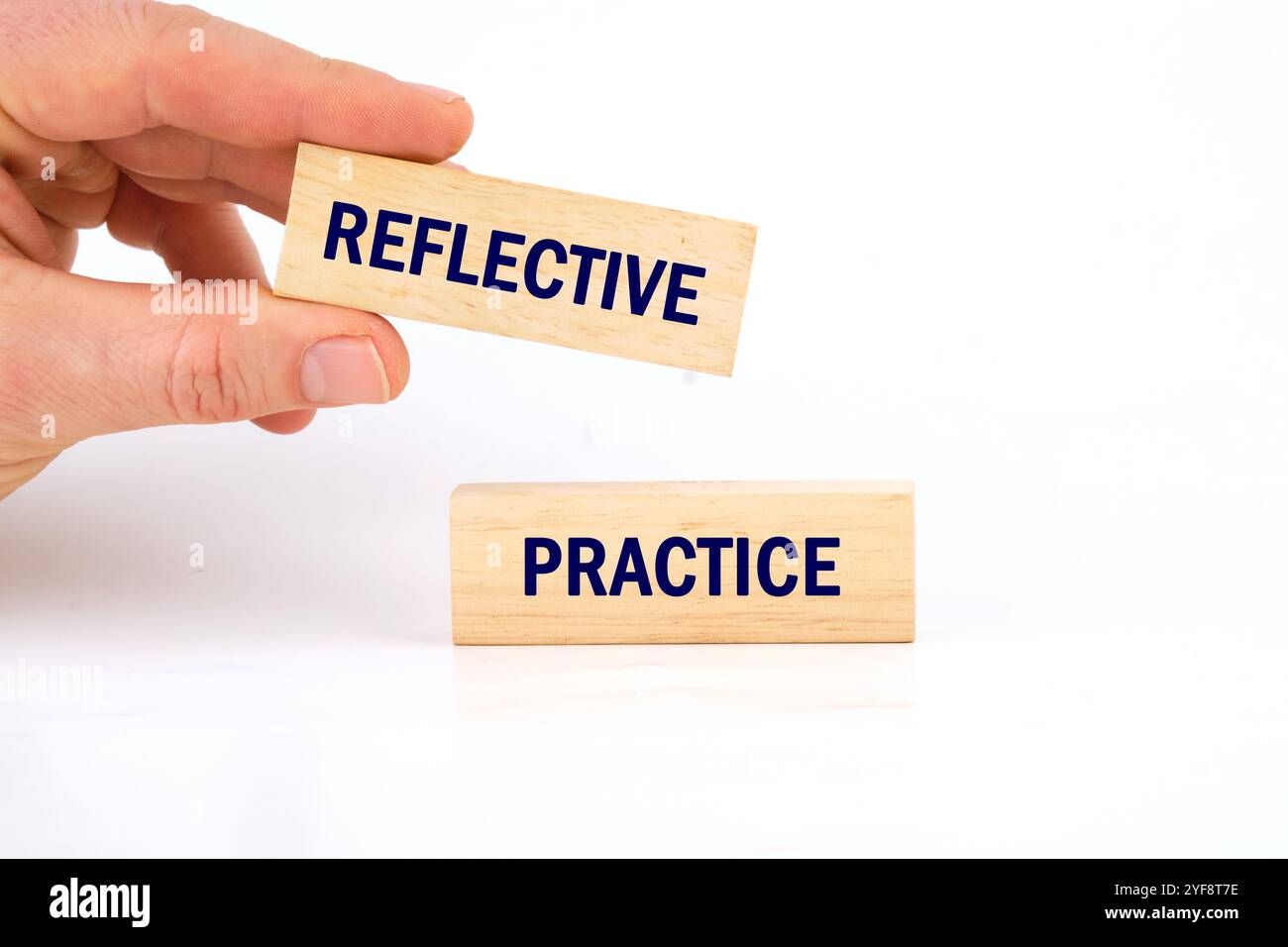 Business concept. Conceptual phrase, words, text REFLECTIVE PRACTICE ...