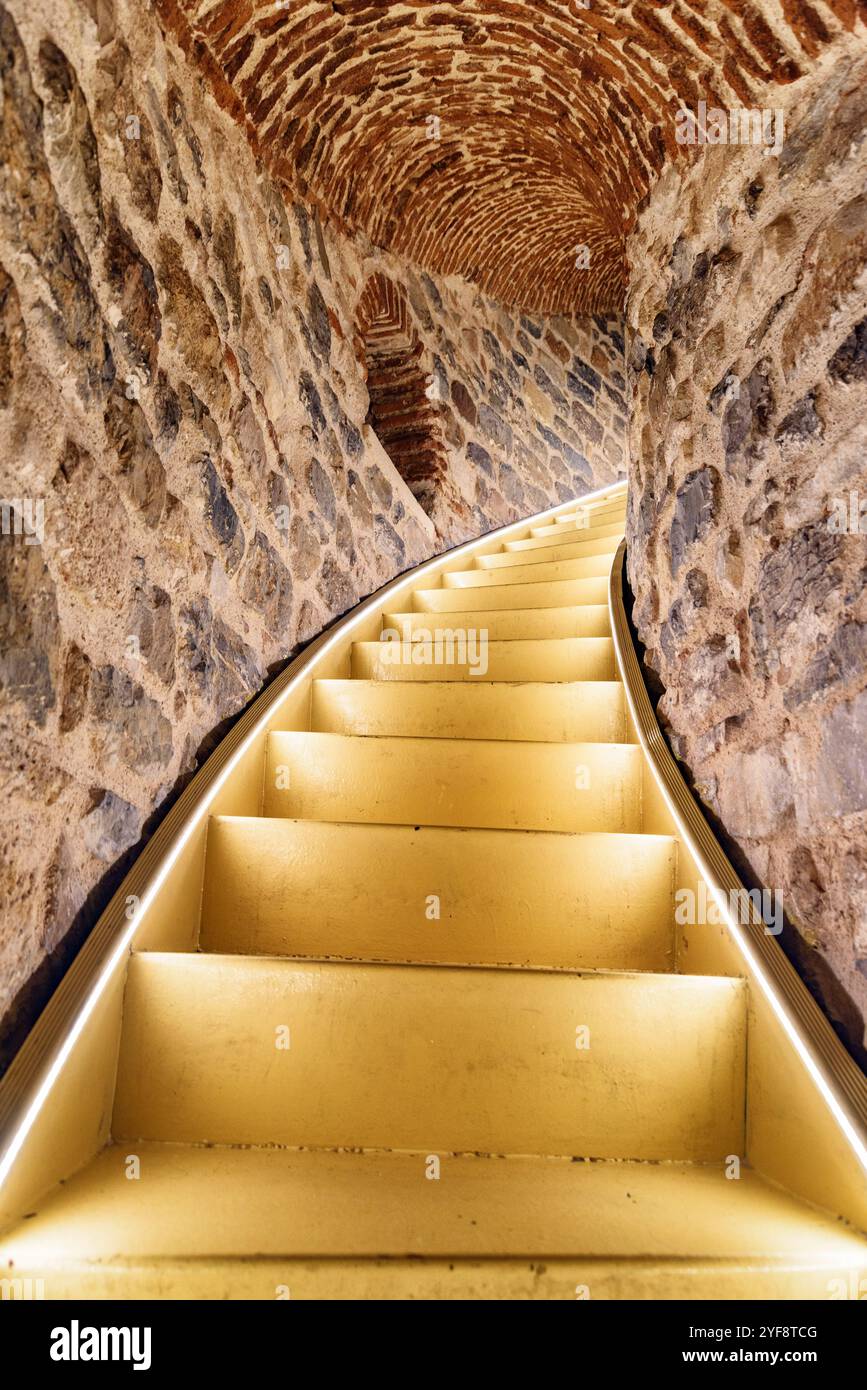 Stairs leading to the top of the Galata Tower, Istanbul Stock Photo - Alamy