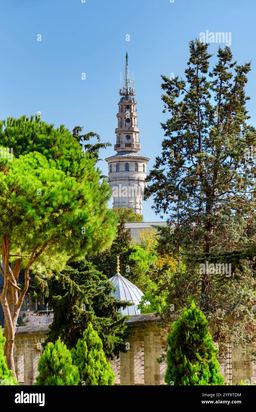 Scenic view of Beyazit Tower in Istanbul, Turkey Stock Photo - Alamy