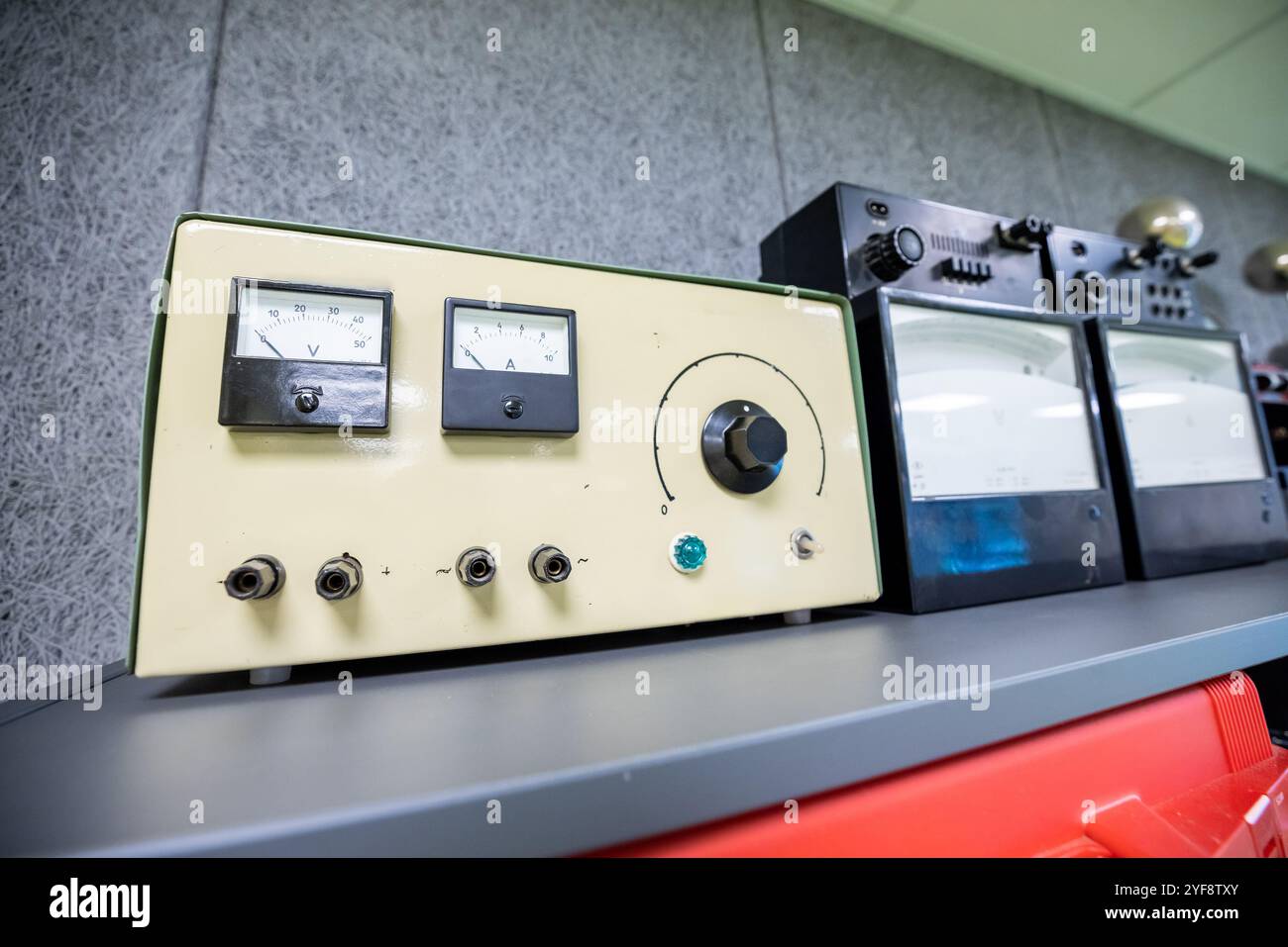 A device for volts and amperes. Indoor electrical control panel. Indoor ...