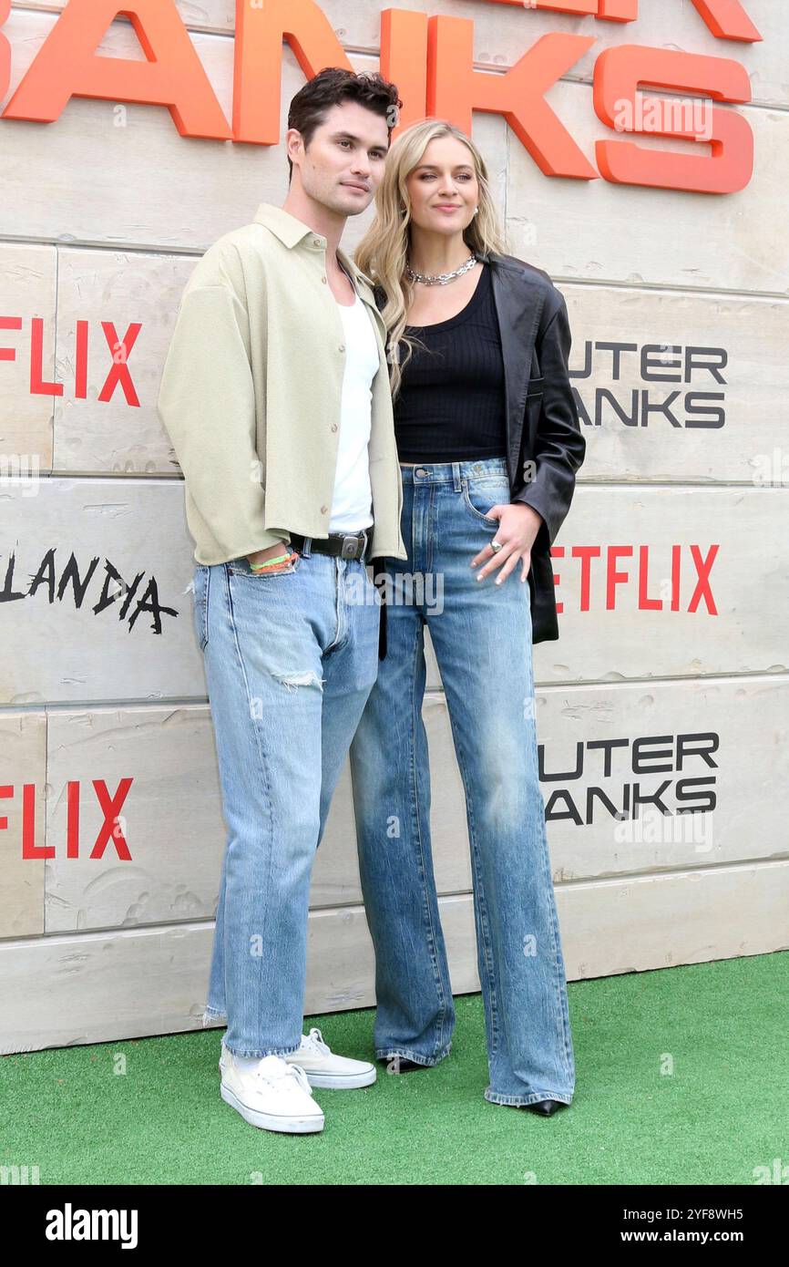 Chase Stokes, Kelsea Ballerini at arrivals for POGUELANDIA Netflix And Outer Banks Immersive Fan ...