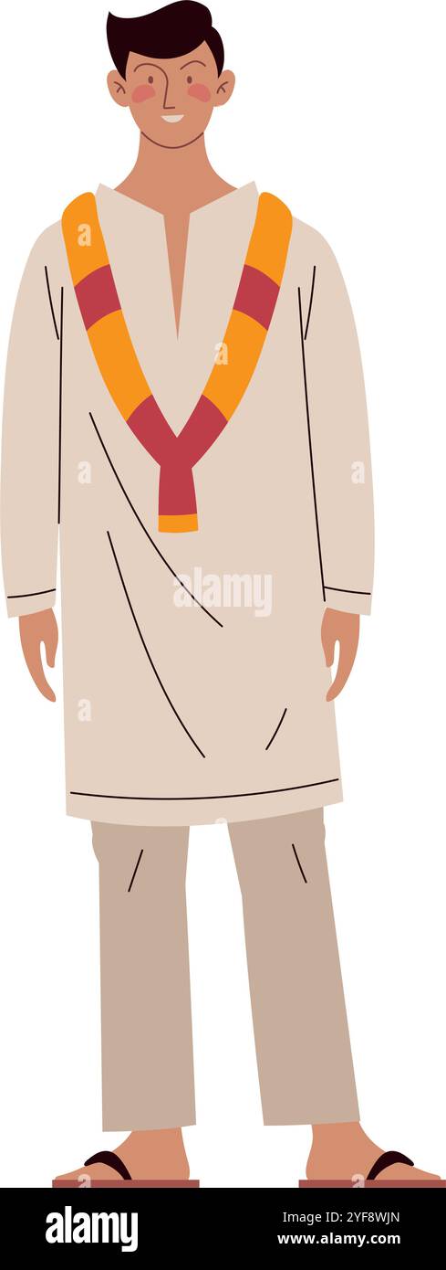 Hindu adult man character Cut Out Stock Images & Pictures - Alamy