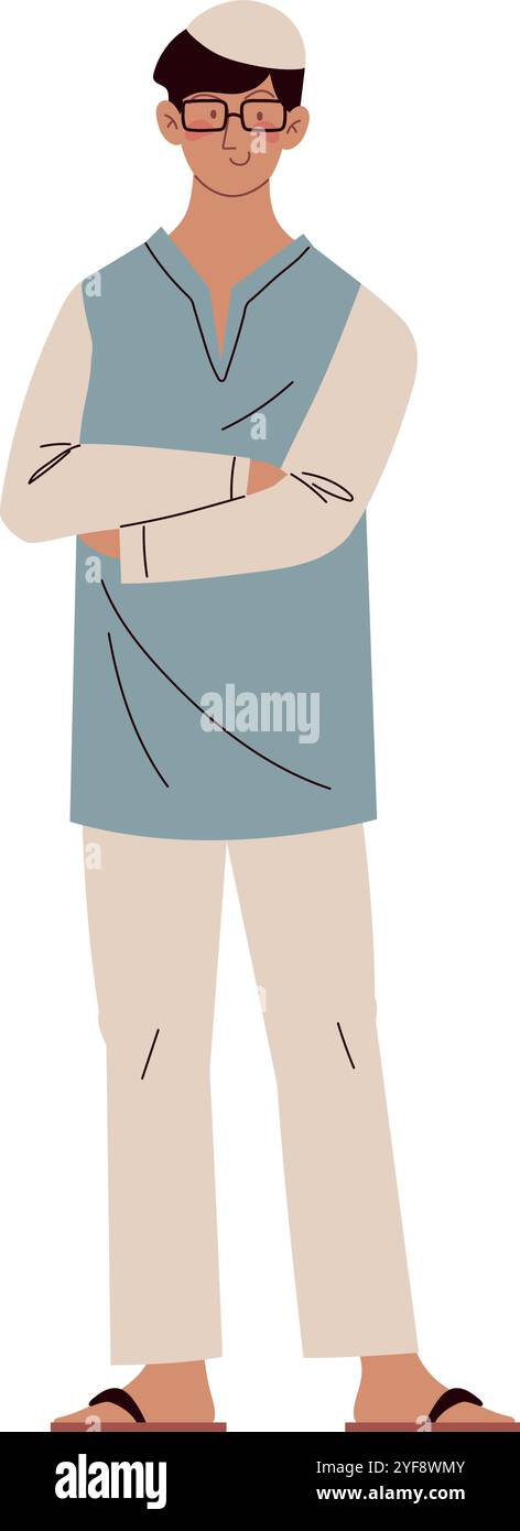 hindu man in traditional clothes Stock Vector Image & Art - Alamy