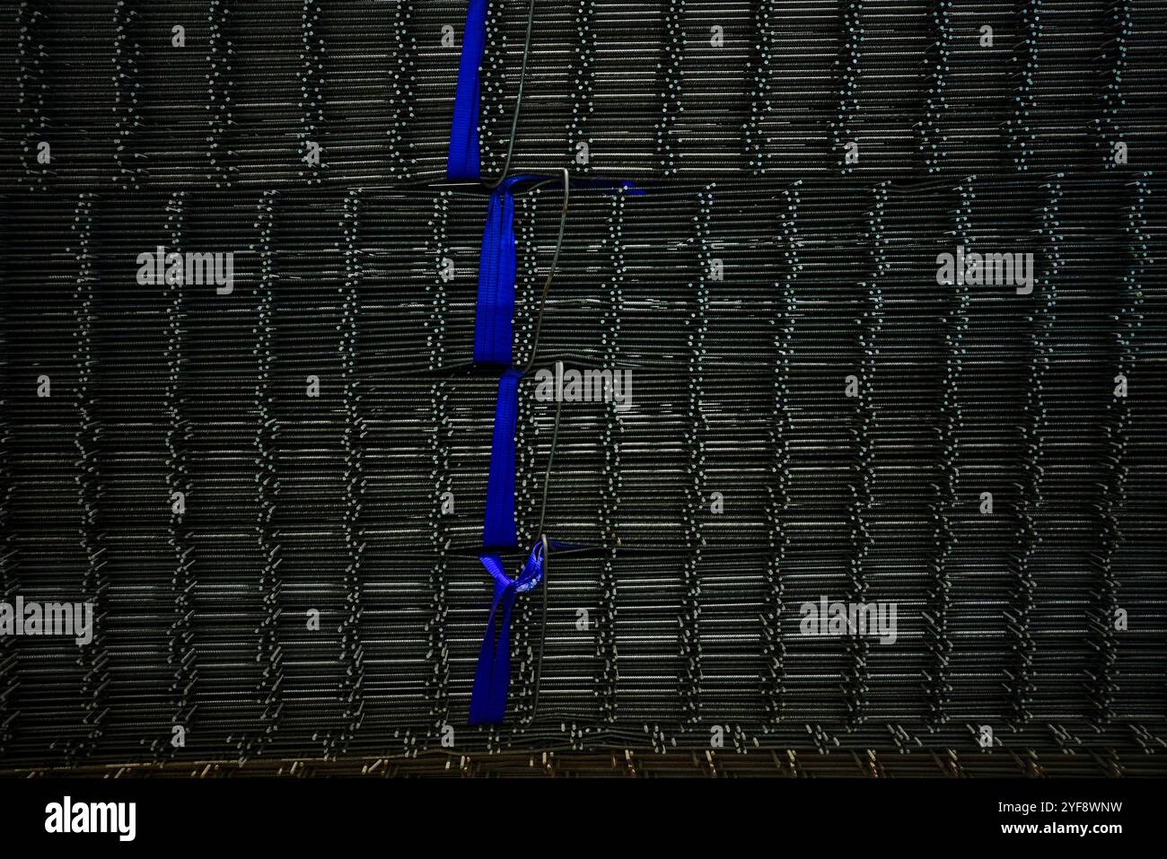 Metal armature. Building materials. Construction site. Reinforced ...