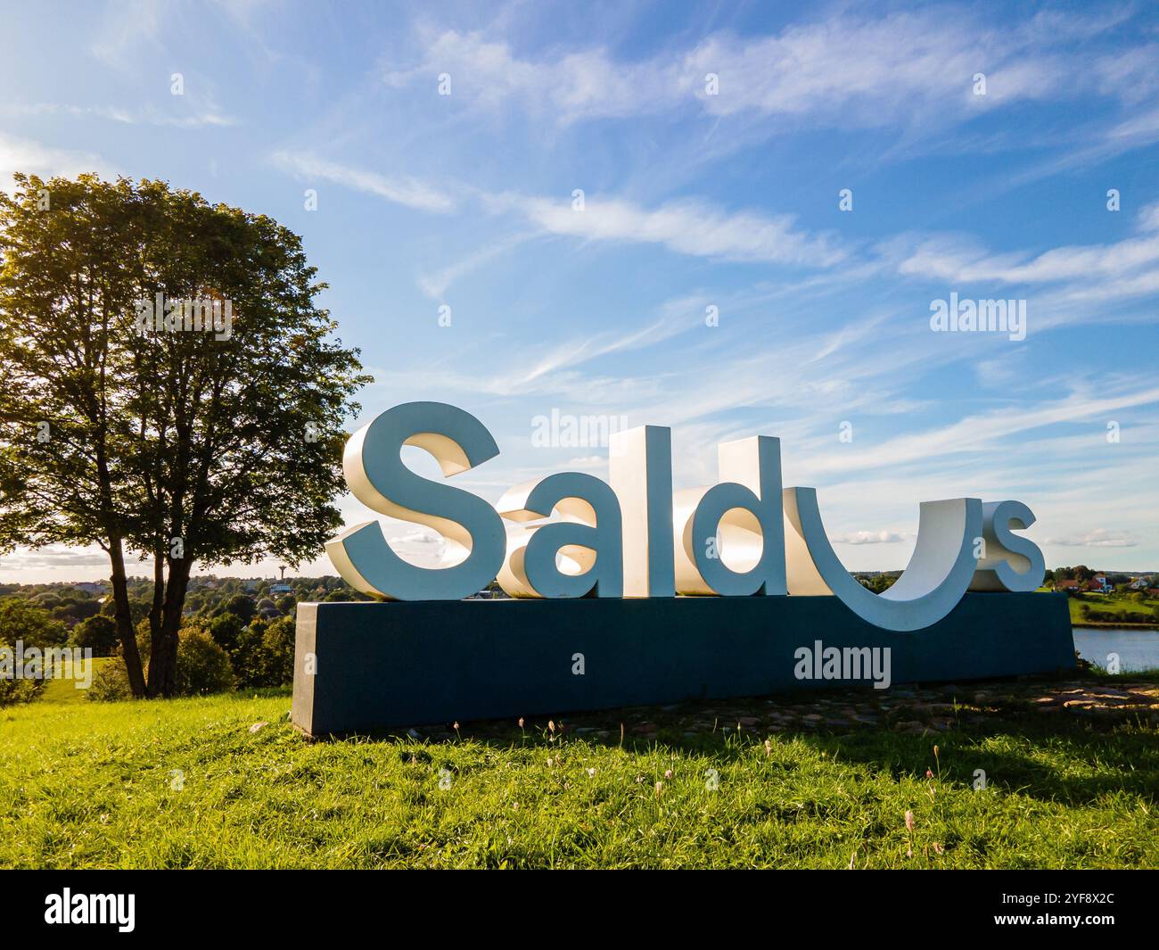 Saldus town sign hi-res stock photography and images - Alamy