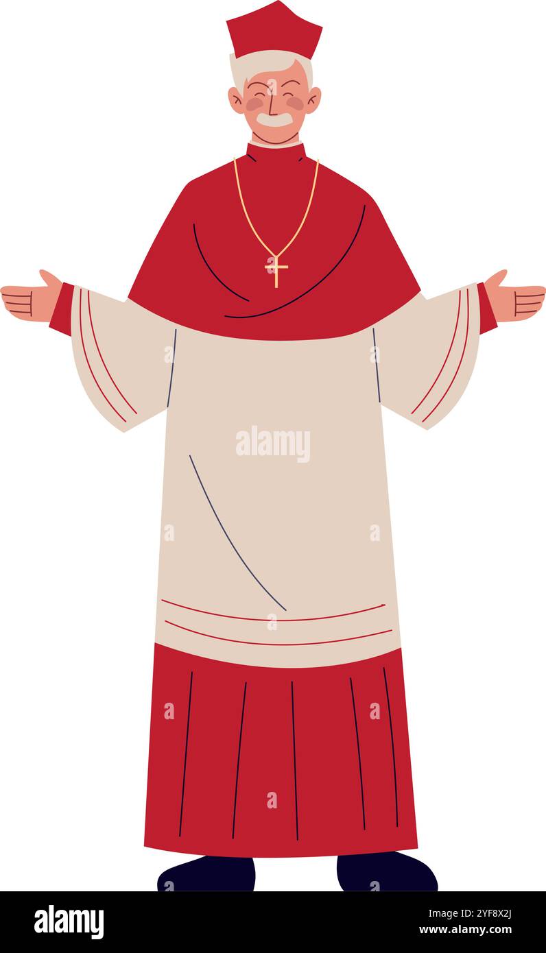 catholic cardinal character Stock Vector Image & Art - Alamy