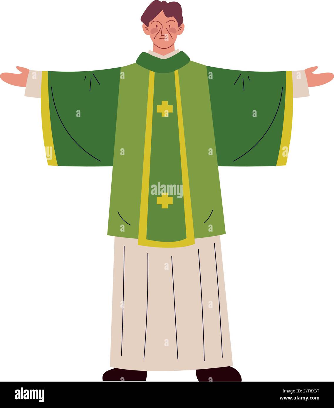 catholic priest person Stock Vector Image & Art - Alamy