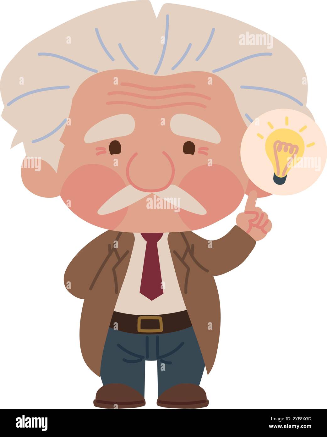 Chemist thinking Stock Vector Images - Alamy