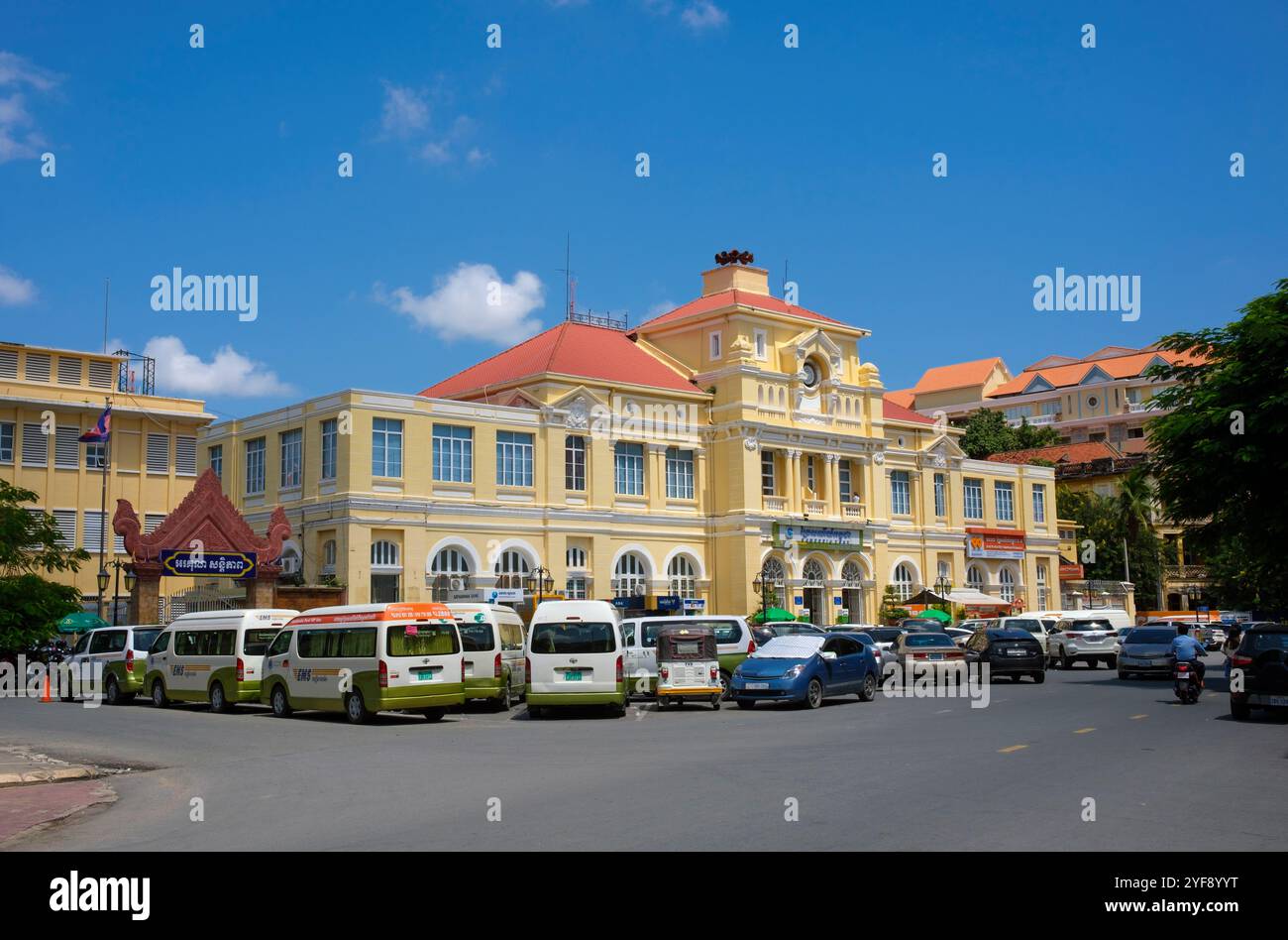 Cambodia: The 19th century French colonial period Central Post Office ...