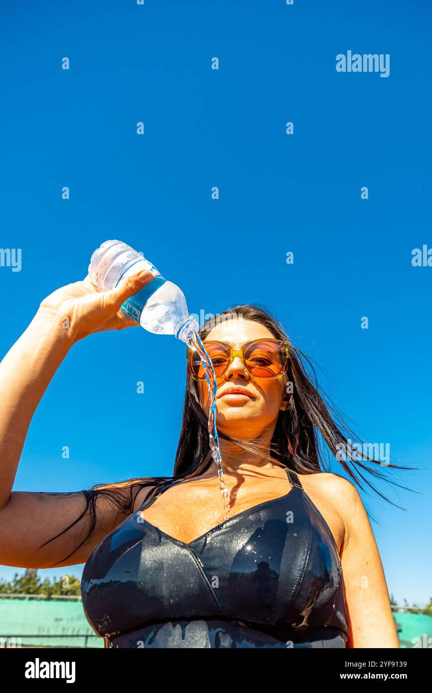 Athlete water face hi-res stock photography and images - Alamy