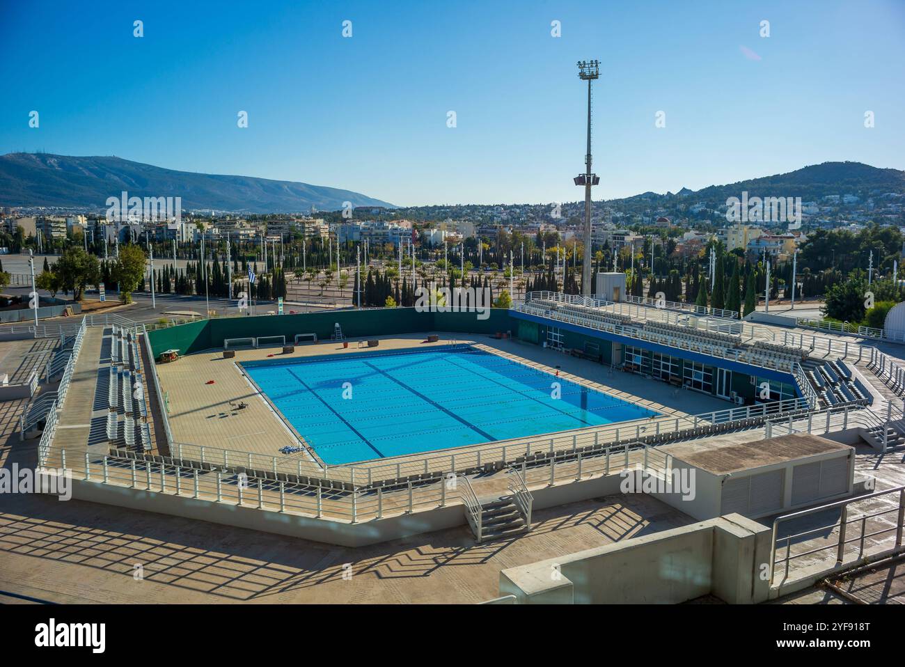 swimming pool at the olympic center of athens, greece *** schwimmbad im ...