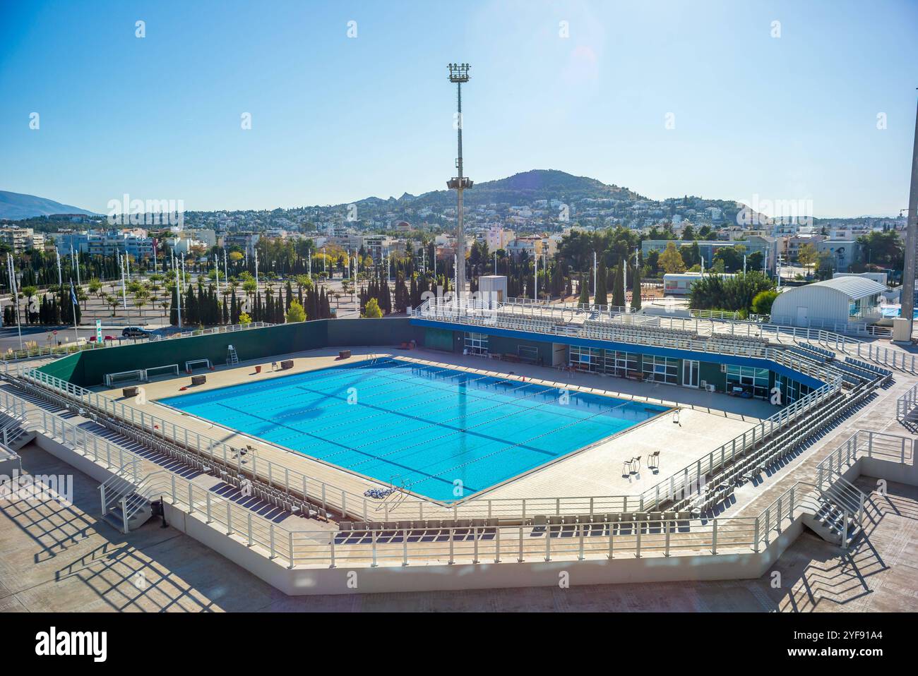 swimming pool at the olympic center of athens, greece *** schwimmbad im ...