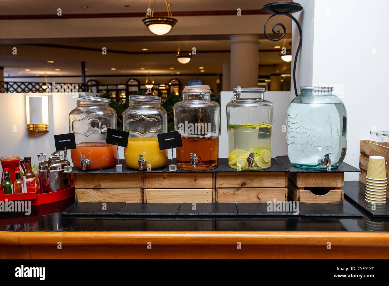 Breakfast beverage options hi-res stock photography and images - Alamy