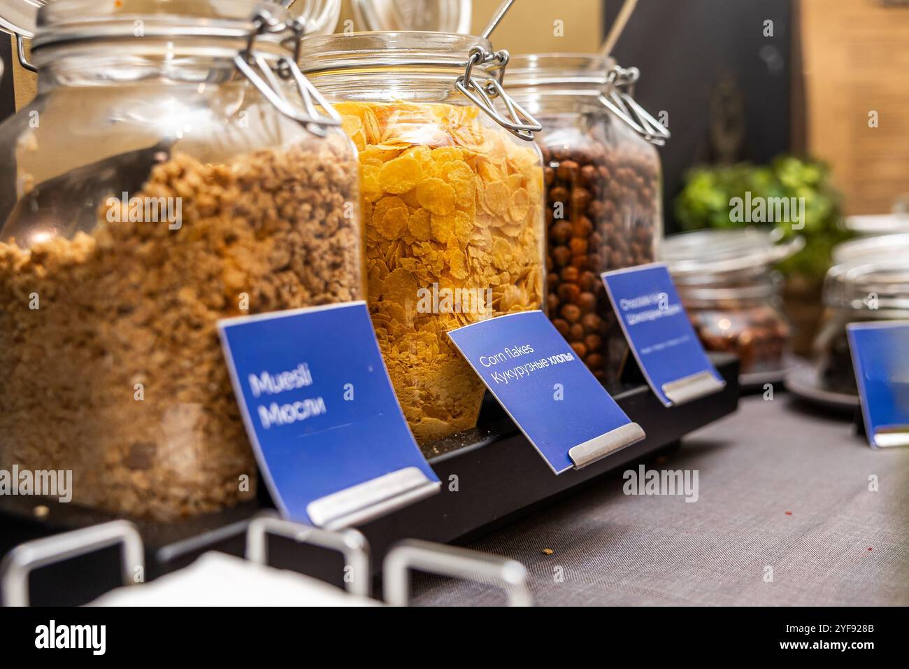 Modern upscale dining decor hi-res stock photography and images - Alamy