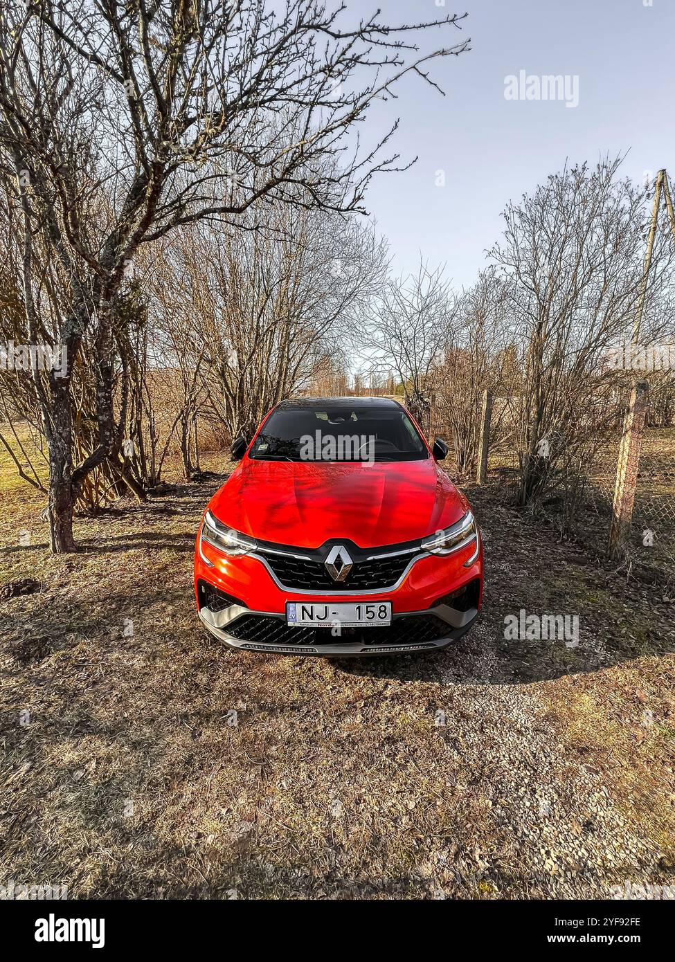 Riga, Latvia - 01.10.2023: Renault Arkana RS-line is a compact ...