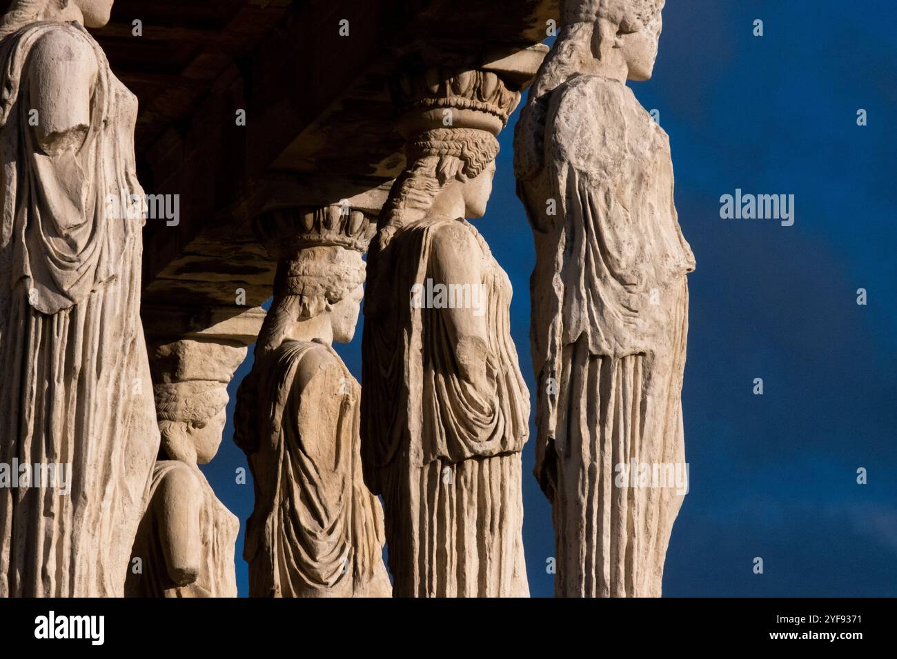 Temple of the Erechtheion (Erekhtheion, Erekhthio, Erechtheum) with the ...