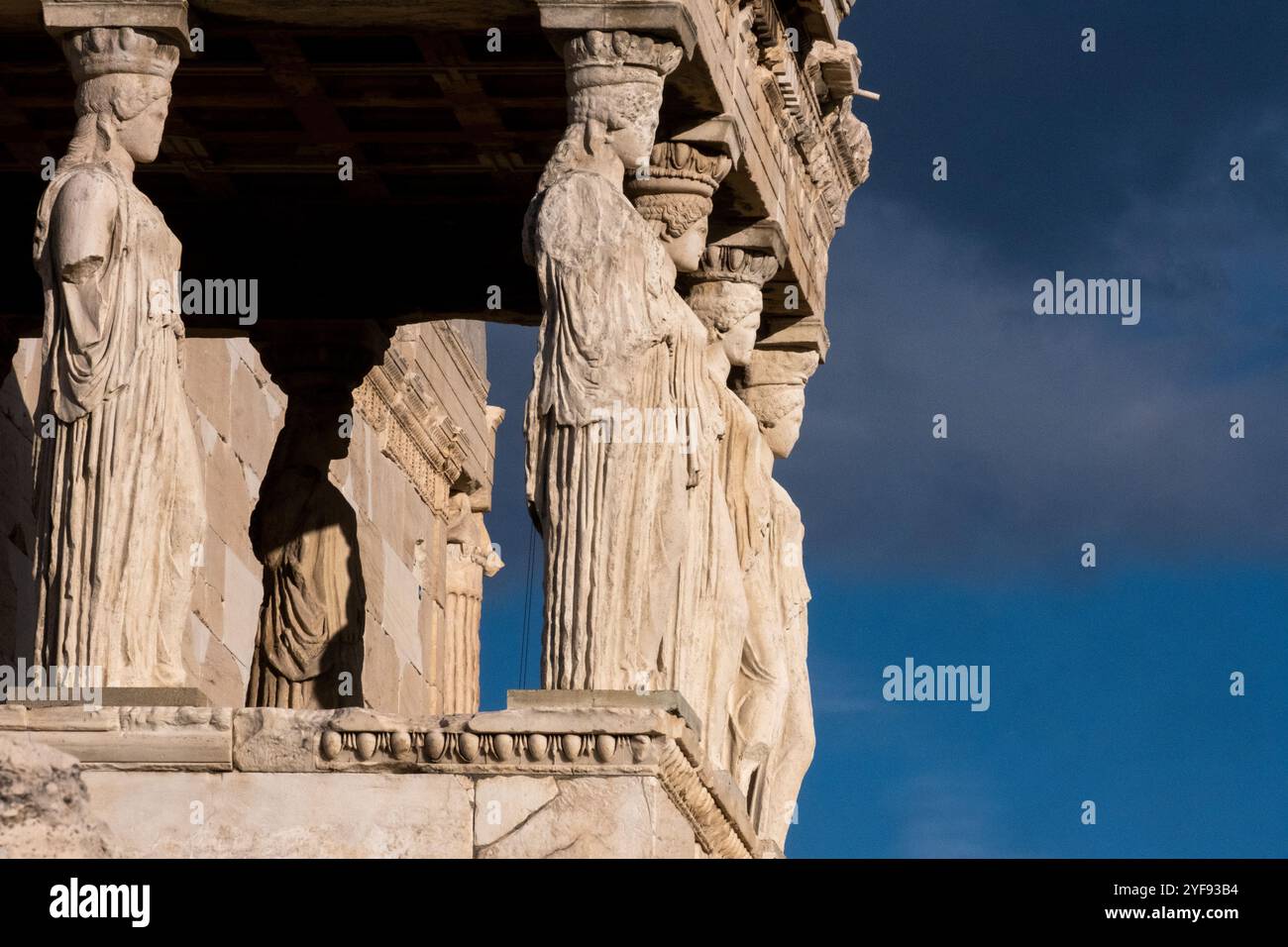 Temple of the Erechtheion (Erekhtheion, Erekhthio, Erechtheum) with the ...