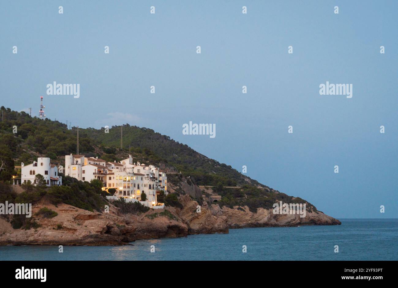 The Parque del Garraf park featuring a cave-filled area of limestone ...
